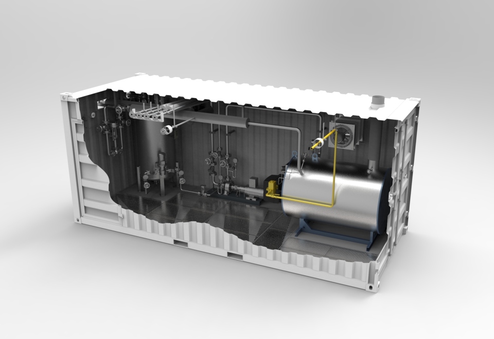 Container plants: Installation, connection, finished! > heat 11